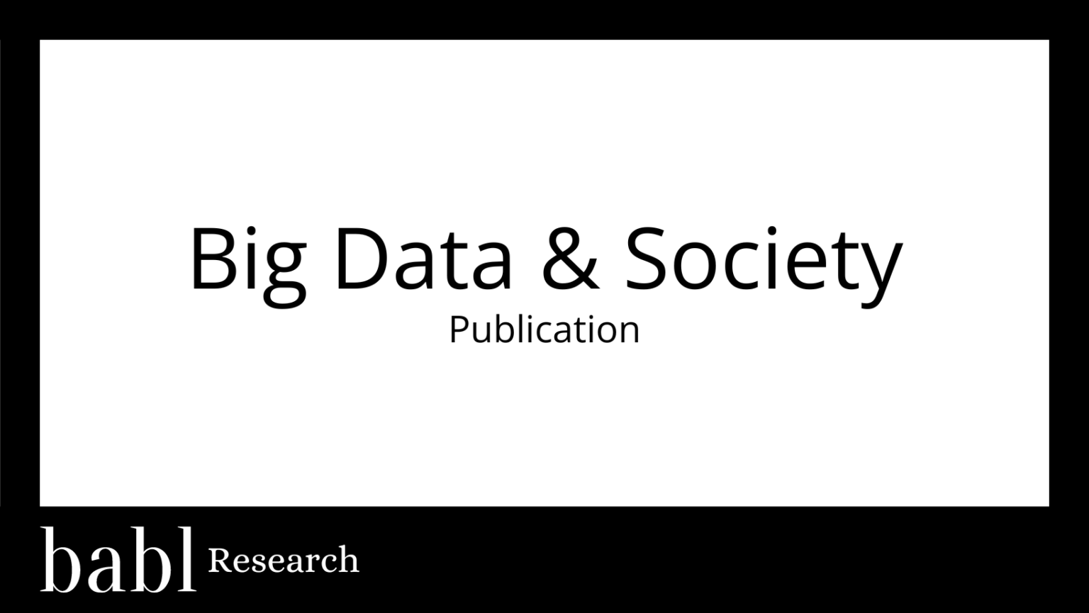 Algorithm Auditing Framework Babl Ai